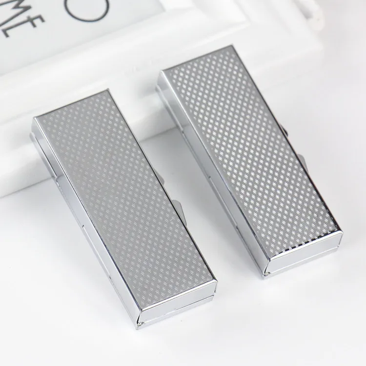 Metal Pocket Square 3 Case Pill Box 3 Compartments Medicines Pill ...