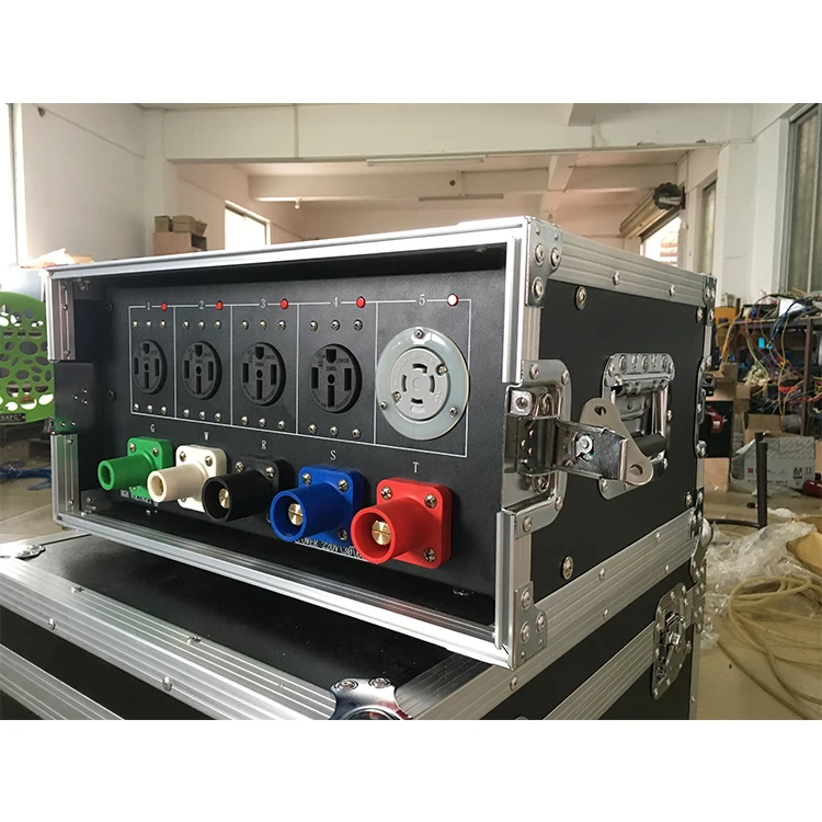 50 Amp Power Distribution Box for Stage Event Rack Mount