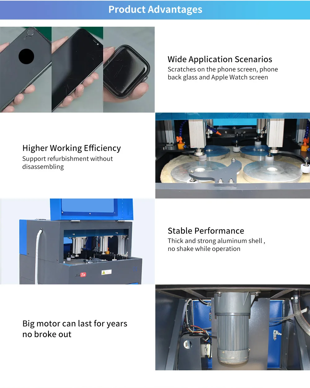 Cellphones Glass Repair Polishing Machine Scratch Removal Mobile Phone Screen Polish Machine ...