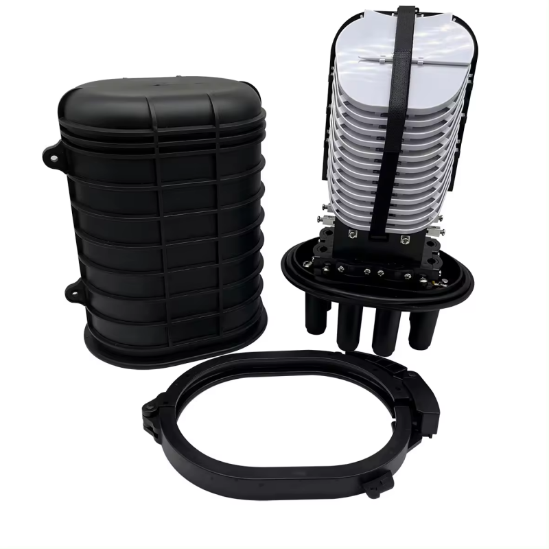 Outdoor FTTH CV016 Fiber Optic Splice Closure 144 288 Cores Dome Type ...