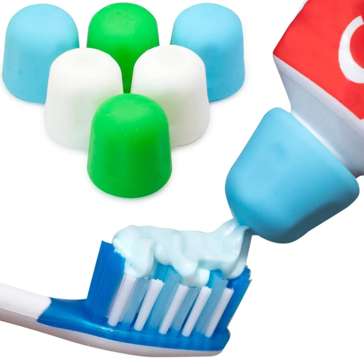 Self Closing Toothpaste Caps No Waste Dispensers for Adult and Kids ...