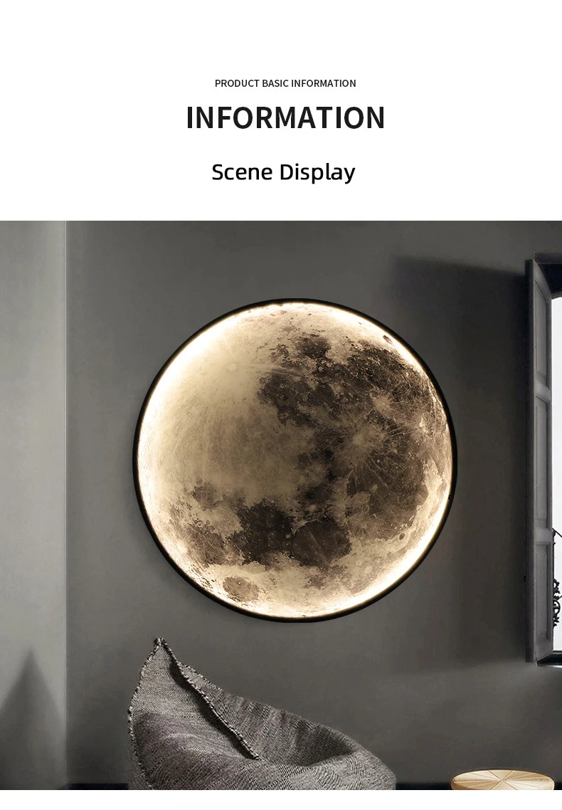 Modern Creative Round Earth Wall LED Light - Stylish Indoor Luxury Lamp ...