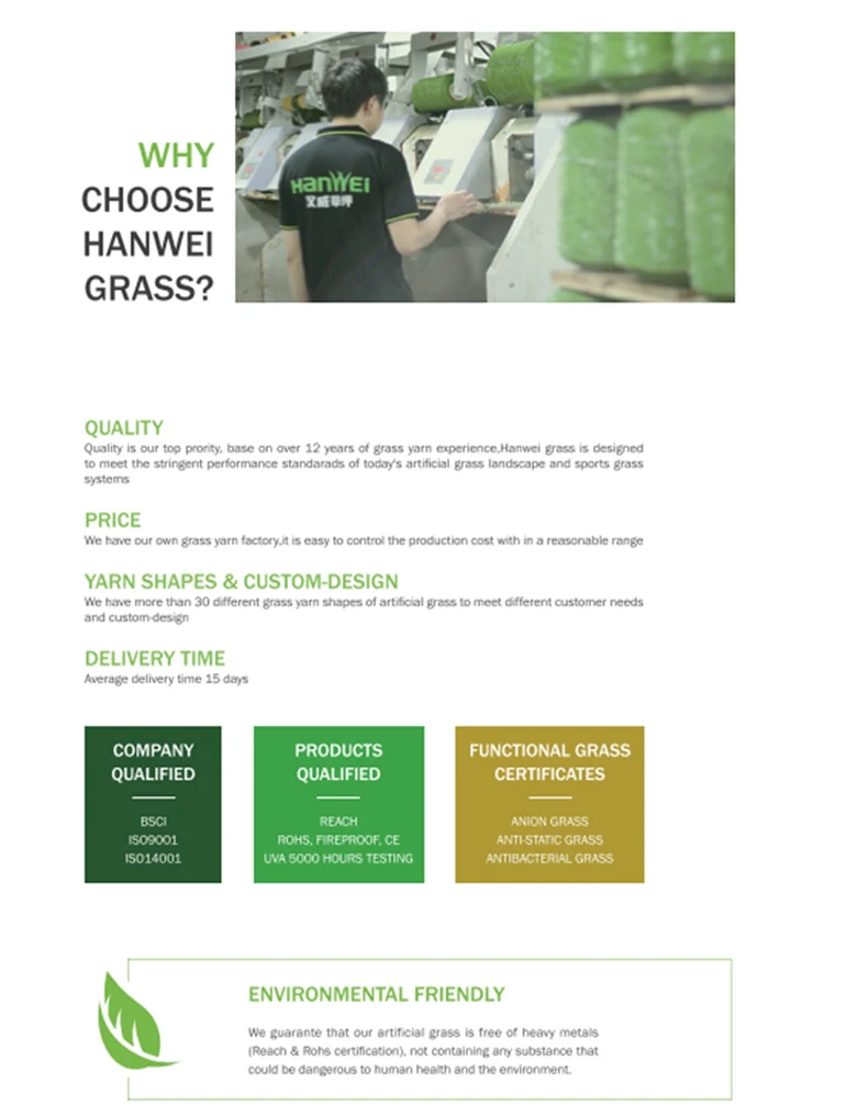 HANWEI GRASS Skiing Essentials - Artificial Turf for Dry Ski Slopes