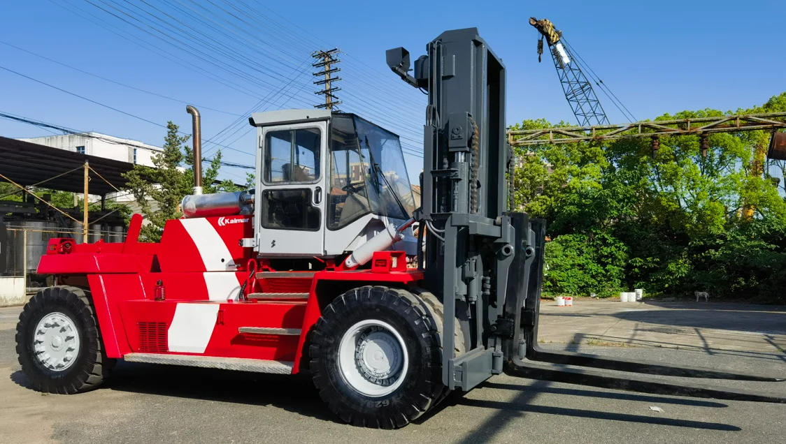 Used Kalmar Forklift 25tons Raise 5m with Side Shift 3 Mast Fork Lift ...
