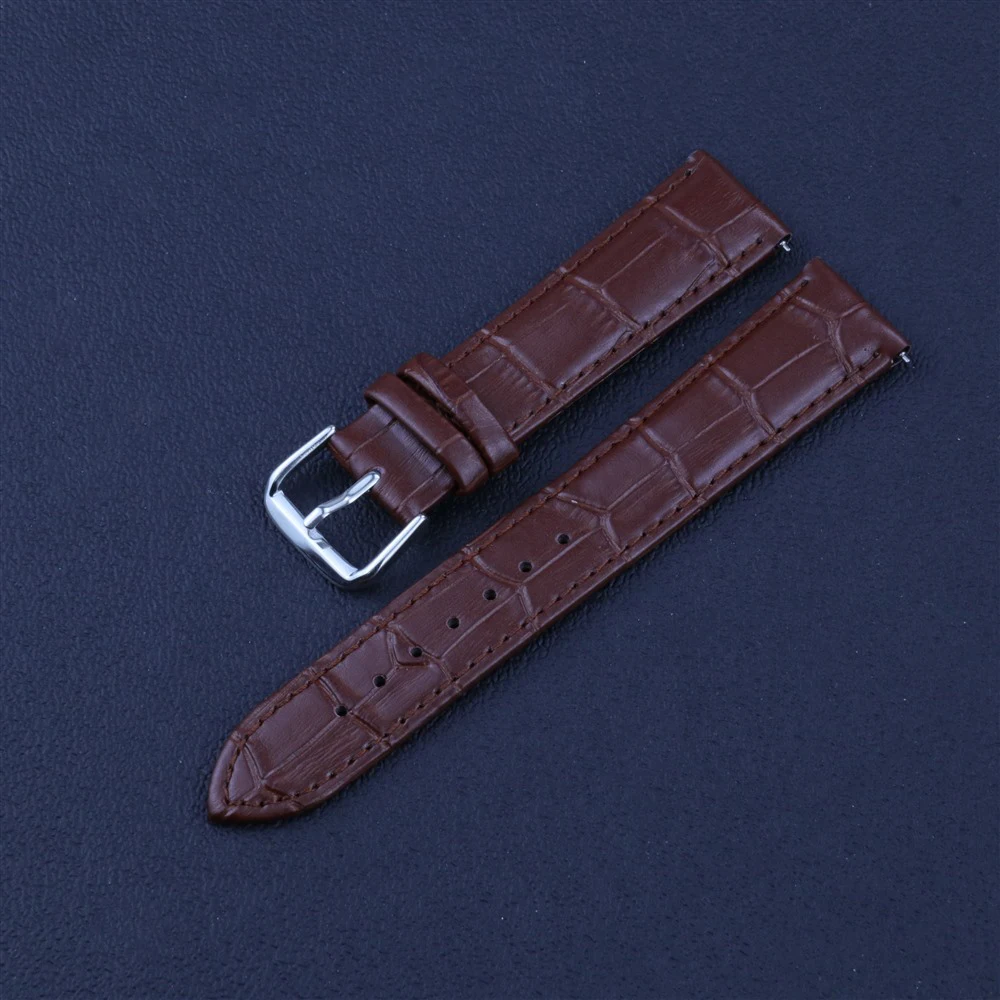 Quick Release Genuine Leather Watch Strap Parts Accessories with Steel ...