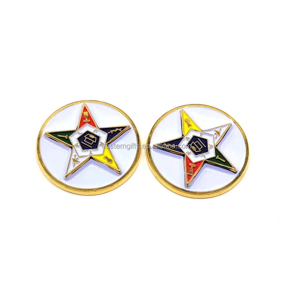 OES Masonic Car Emblem Freemasonry Regalia OES Pin Badge Customized ...