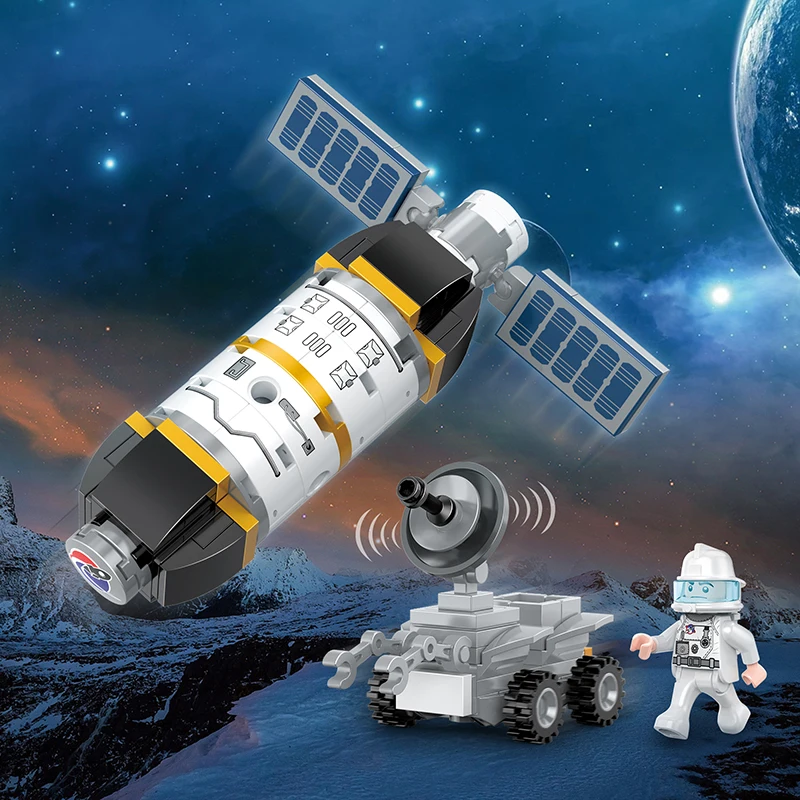 Cogo Creative Modern City Bricks Space Experiment Module Blocks Kids ...