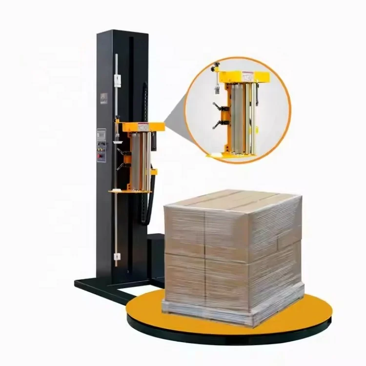Automatic Industry Pallet Wrapping Machine New Condition Stretch Film ...