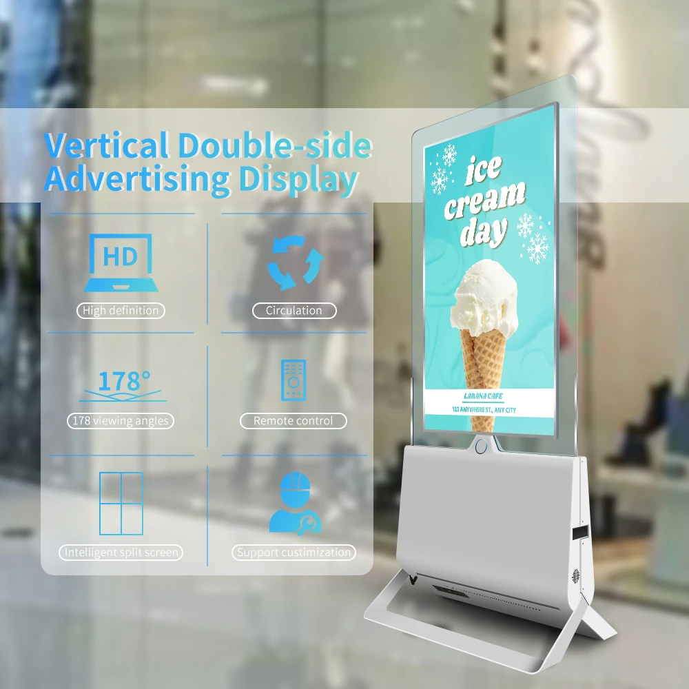 Double Sided 43'' LCD Digital Display - Ultra Slim & Versatile