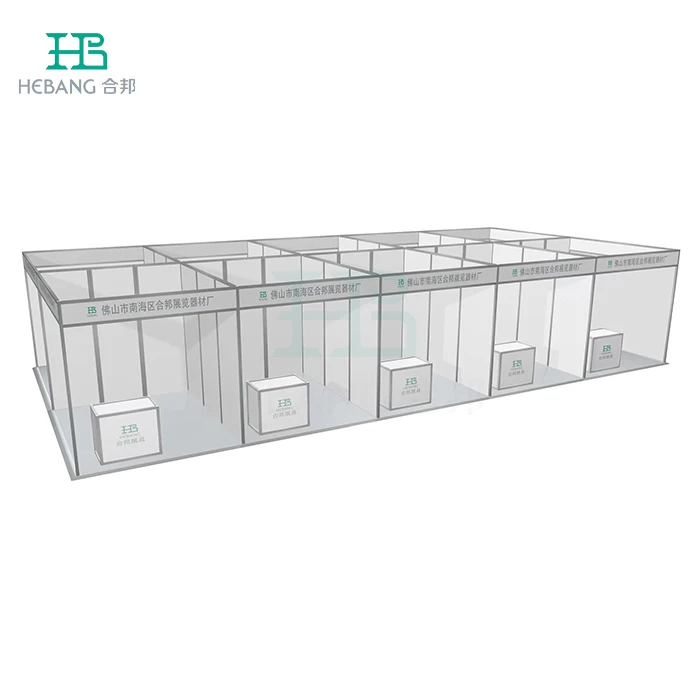 Modular Aluminum Profile Shell Scheme Booth - Custom 3x3M Exhibition ...