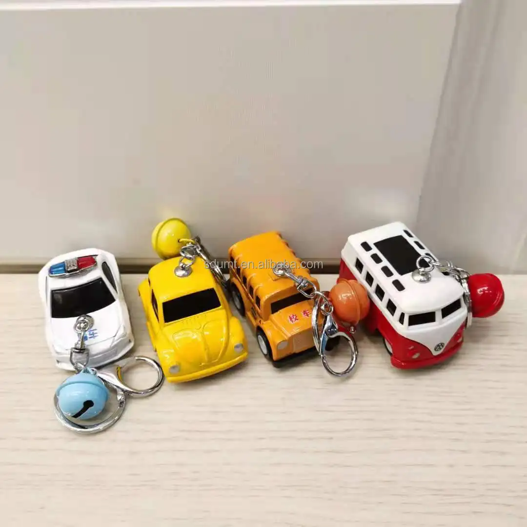 Hot Sale Small Gift Cartoon Mini Car Keychain Bus Model Keychain Cute ...