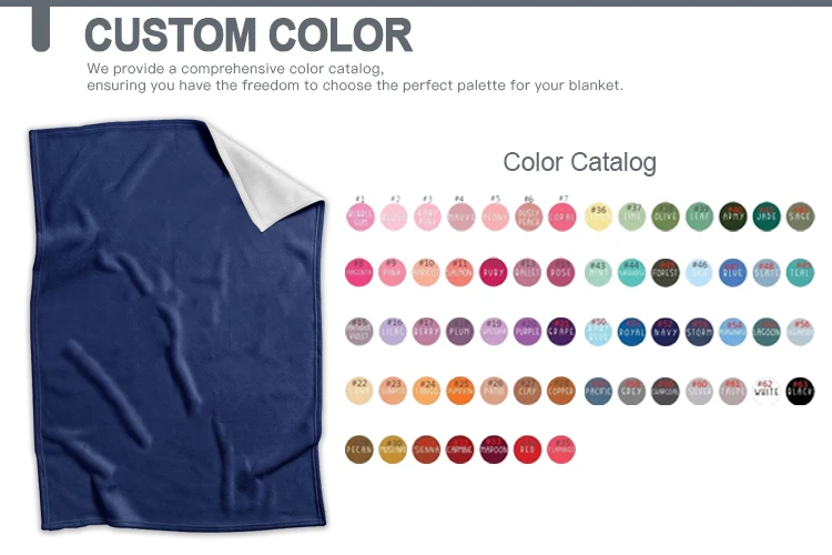 Customized Luxury Soft Personalized Blankets Maker Embroidered Print ...