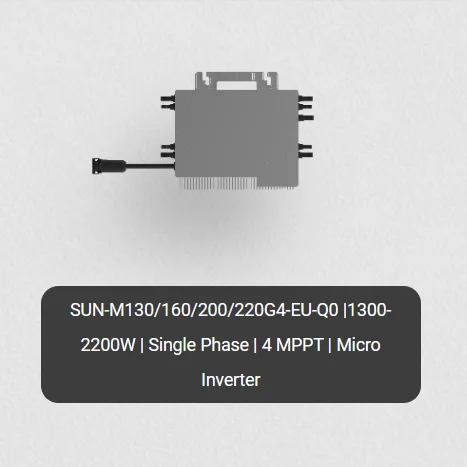 Deye Microinverter SUN-M130/160/180/200/220G4-EU-Q0 - 460W to 730W