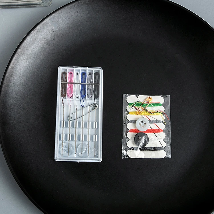 Custom Hotel Sewing Kit Mini Plastic Box Sewing Kit Hotel Room ...