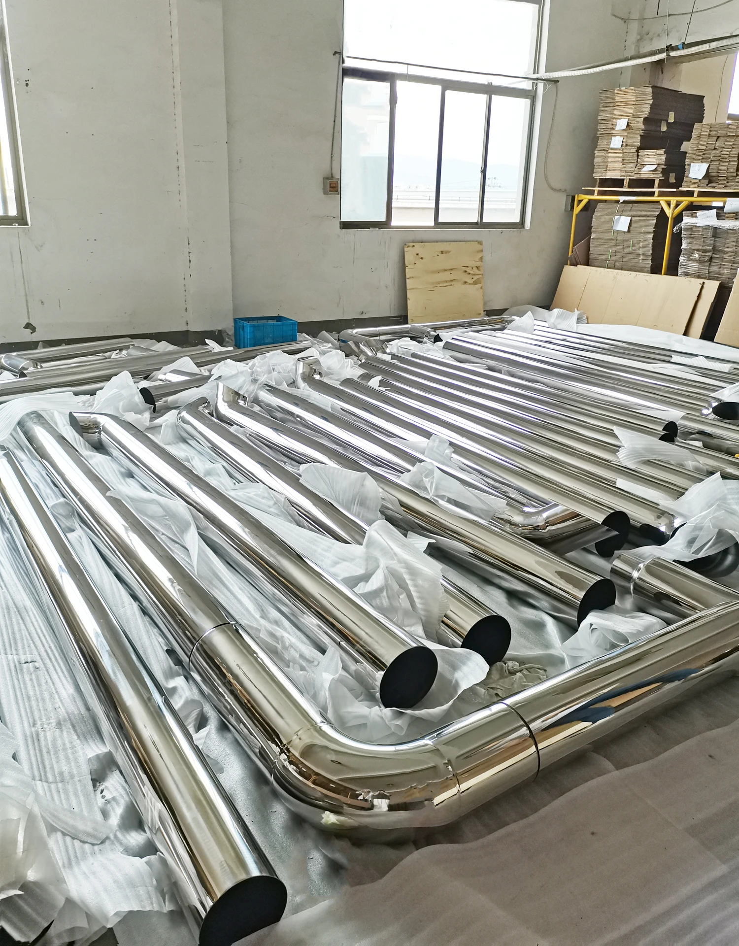 Semi Truck OD 8 Inch Aussie Cut Stainless Steel Chrome 90 Degree Elbows ...