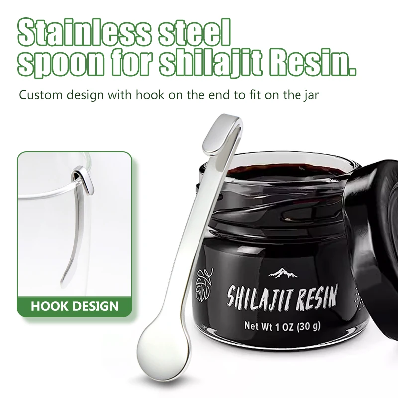 60mm Mini Scoop Stainless Steel Pure Himalayan Shilajit