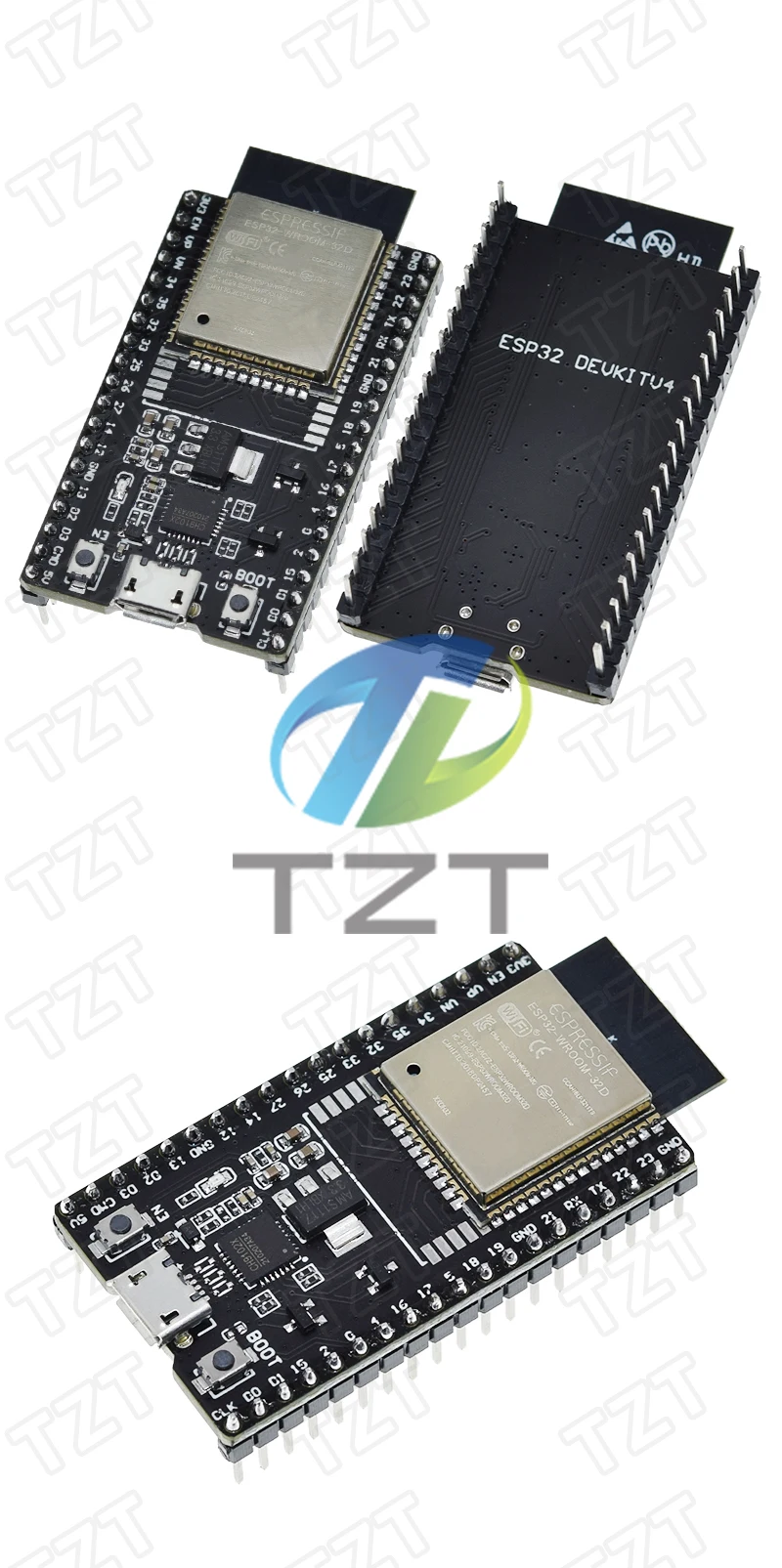 Tzt Esp32 Devkitc核心板esp32开发板esp32 Wroom 32d Wifi 蓝牙兼容物联网nodemcu 32 Ch9102x Buy Esp32d 3719