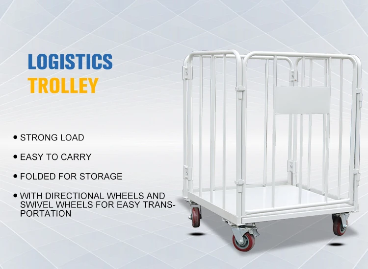 Wholesale Logistics Folding Roll Cage Trolley Transport Cart Rolling ...