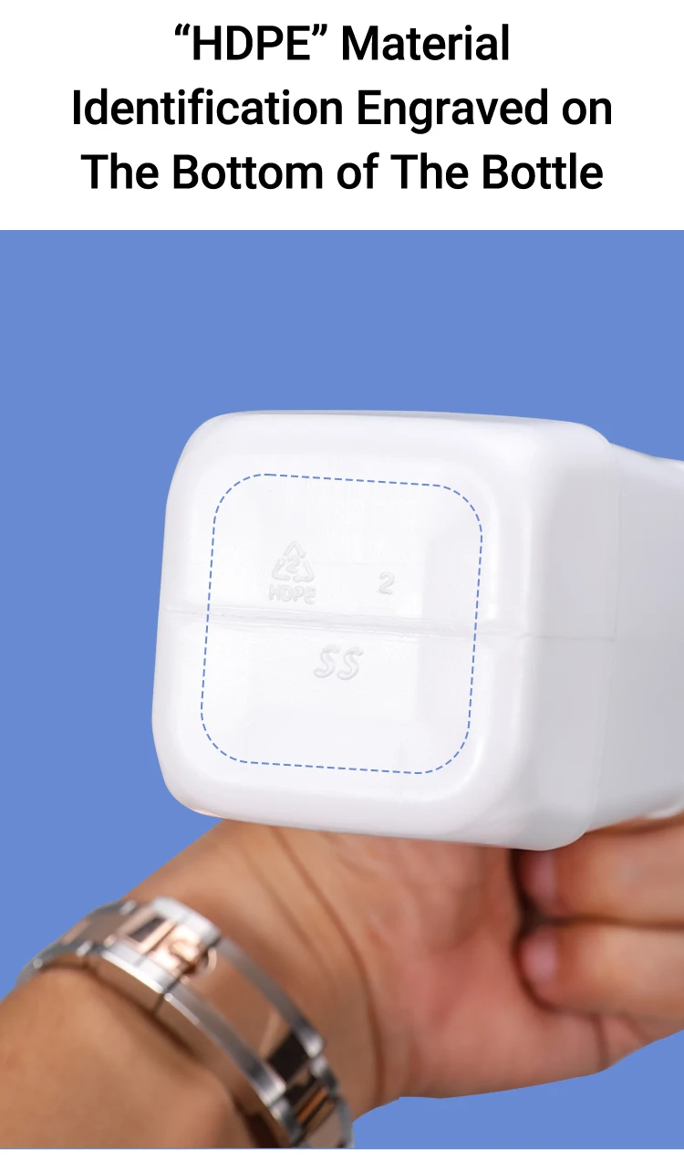 HDPE 60ML Square Chemical Plastic Biochemistry Medical Reagent Bottle ...