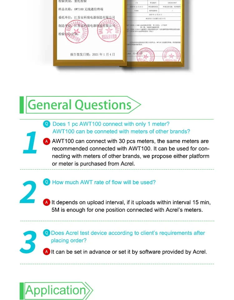 AWT100 RS485 MQTT Protocol Wireless 4G Communication Terminal for IOT ...