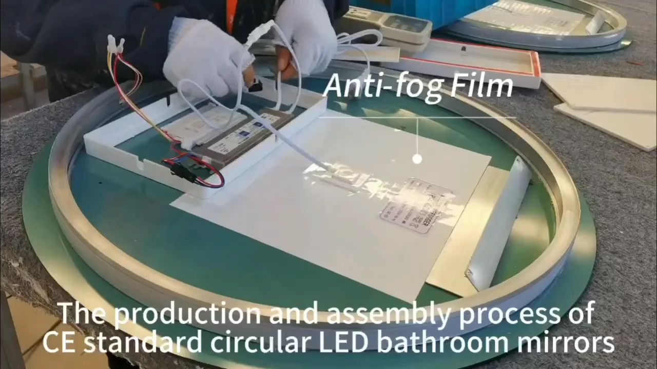 Hixen Custom Round Touch Screen Anti-fog 5mm Silver Circle Light Led ...