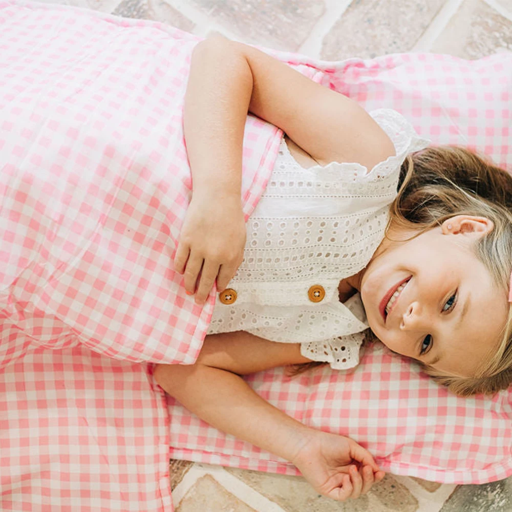 Wholesale Gingham Seersucker Reusable Preschool Toddler Sleeping ...