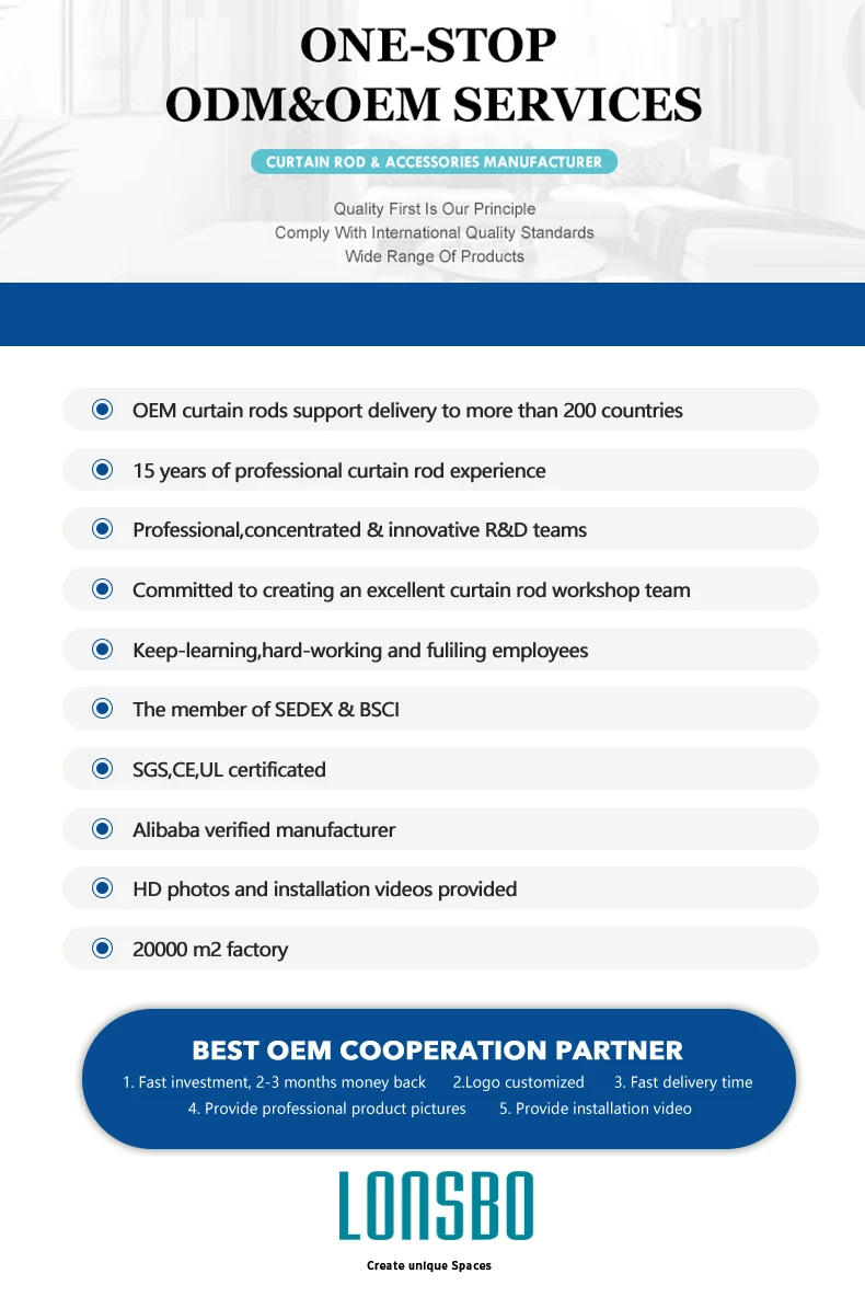 L Shape Curtain Track Box Wall Mounted Double Rail Metal Track ...