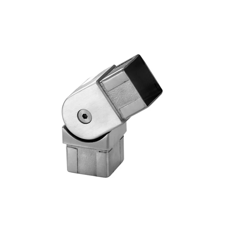 40mm Adjustable Square Tube Connector Stainless Steel