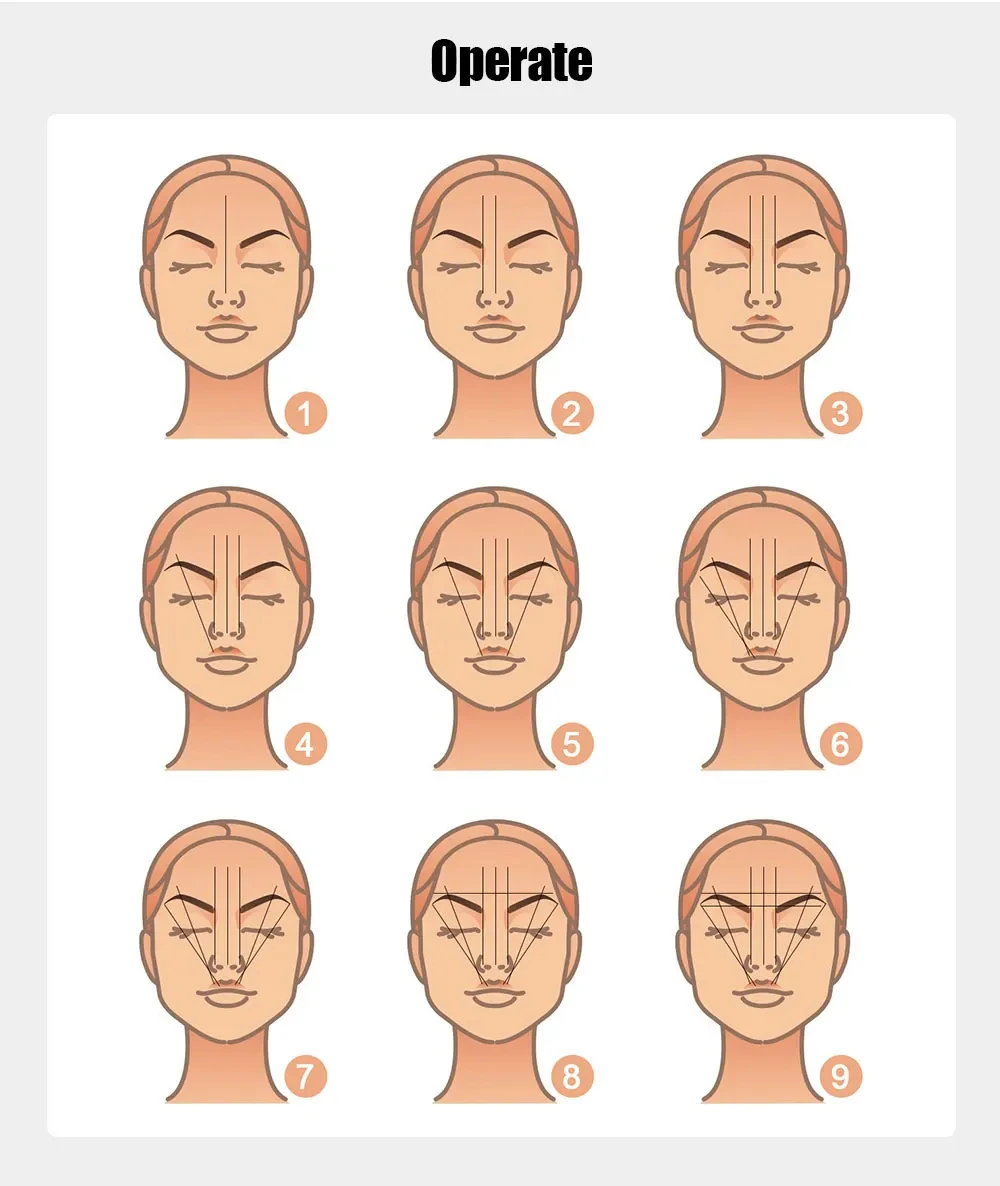 20M Pre-Inked Mapping String Positioning Line Eyebrow Thread Marker ...