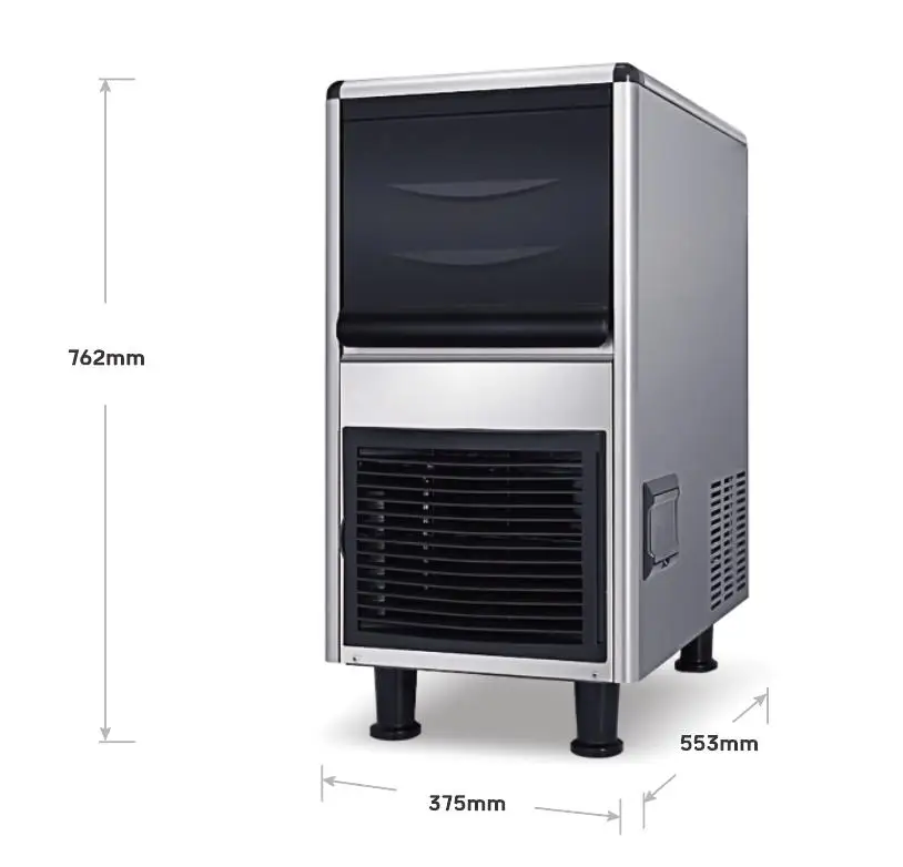 Snooker 25kg 35kg 55kg 75kg Commercial Mini Bullet Shape Ice Maker ...