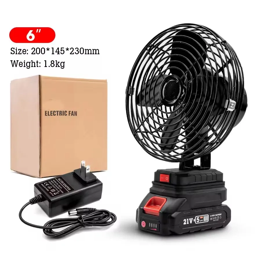 China Factory 21V Rechargeable Car Fan - Portable & Efficient