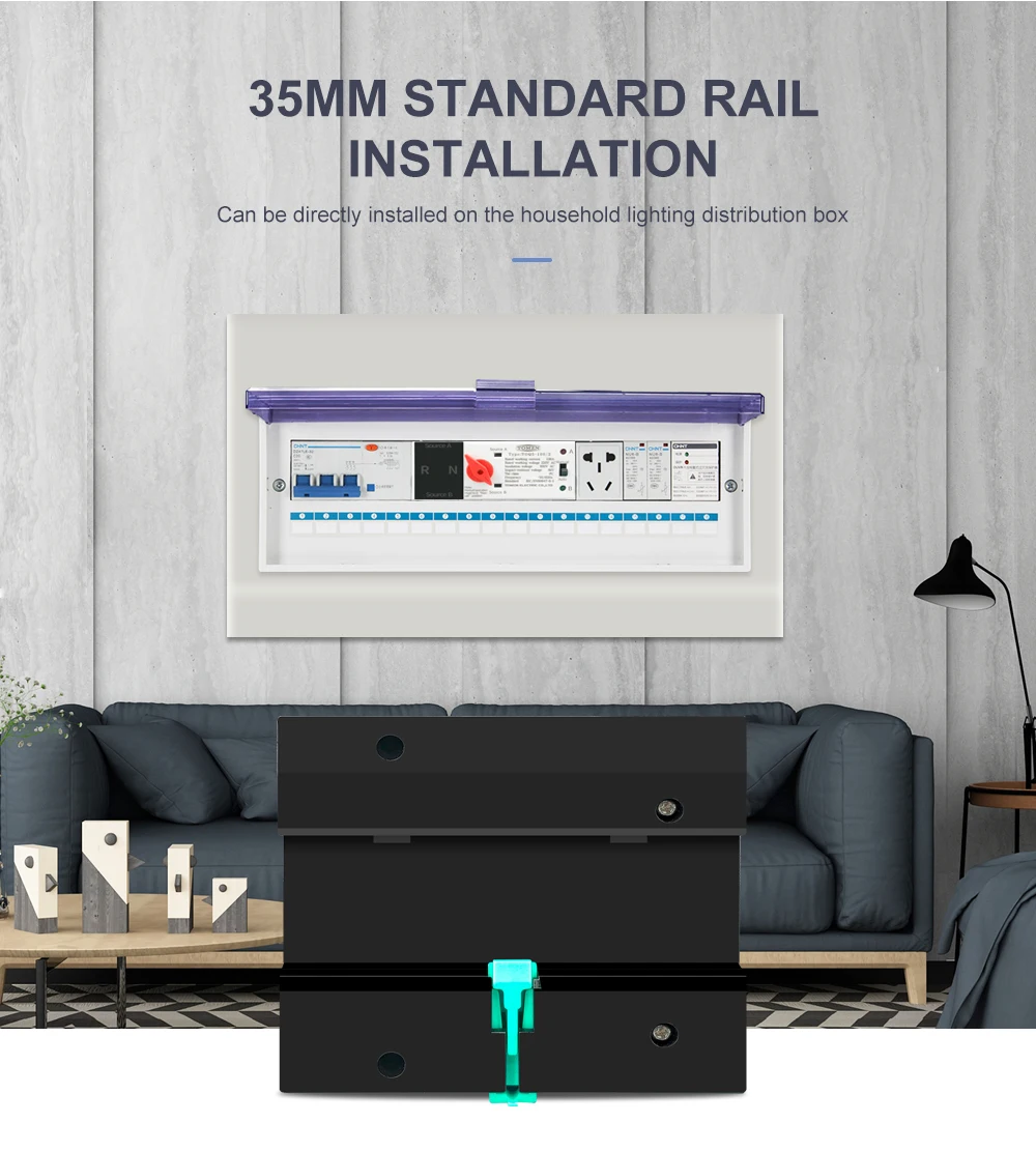 TOMZN Single Phase Din Rail ATS 220V Dual Power Automatic Transfer ...