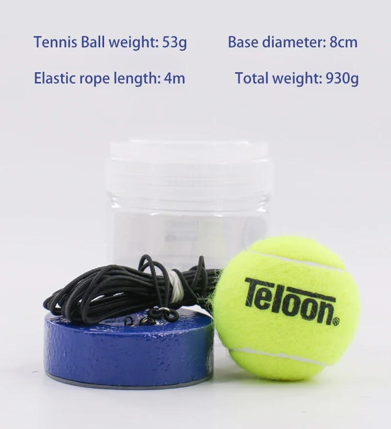 Teloon Tennis Trainer Rebounder Ball with Iron Base Tennis Exerciser No ...