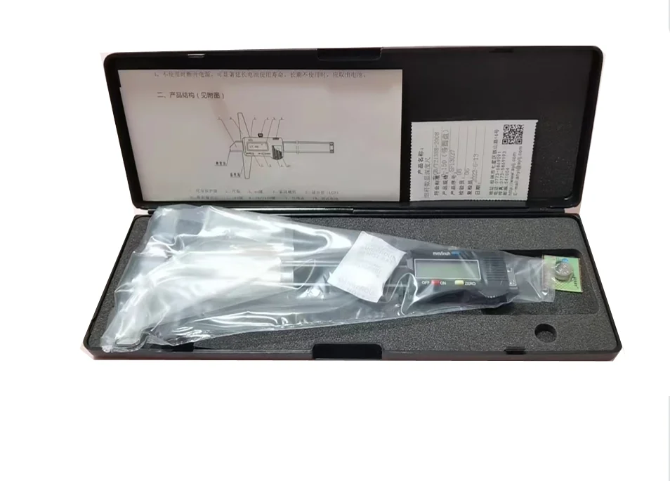 Narrow Hole Depth Gage With Thin Rod Tire Thread Digital Depth Vernier ...