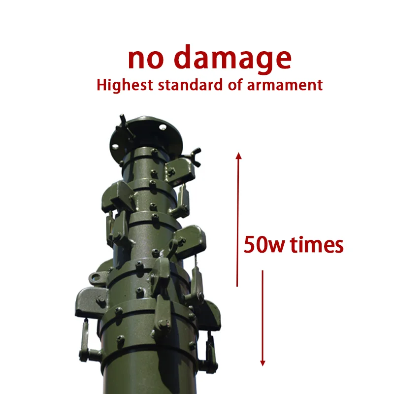 15m Aluminum Telescopic Antenna Radio Mast For Camera Surveillance Tv ...