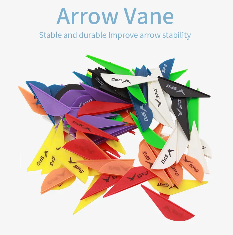 Spg Arrows Vanes Archery Traditional Recurve Longbow Compound Bow 1.8 ...