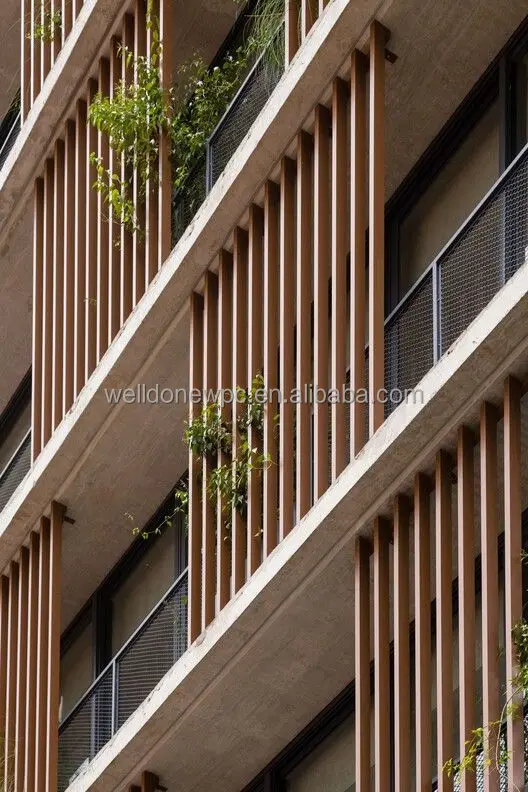 Vertical Slats Tubing - Durable WPC Outdoor Partitions
