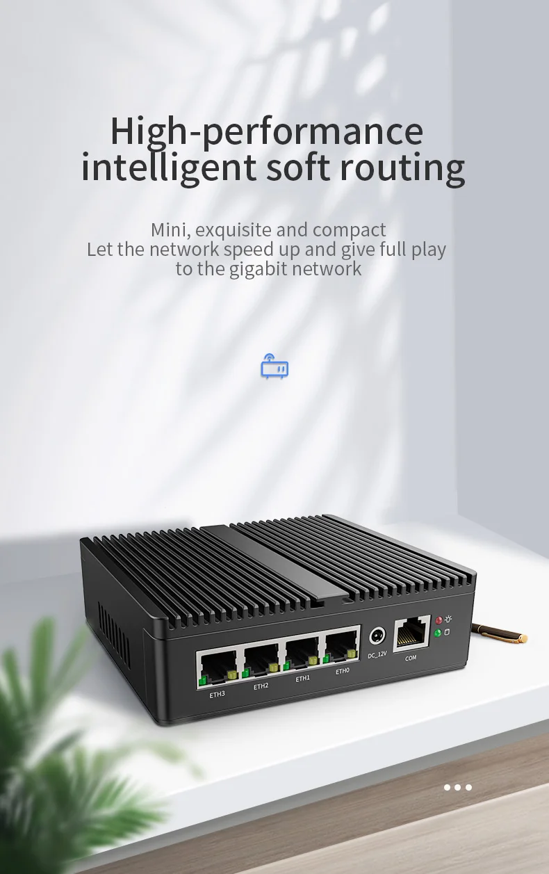 I225 N5105 Soft Routing 2.5gigabit 4 Network Port Industrial Computer ...