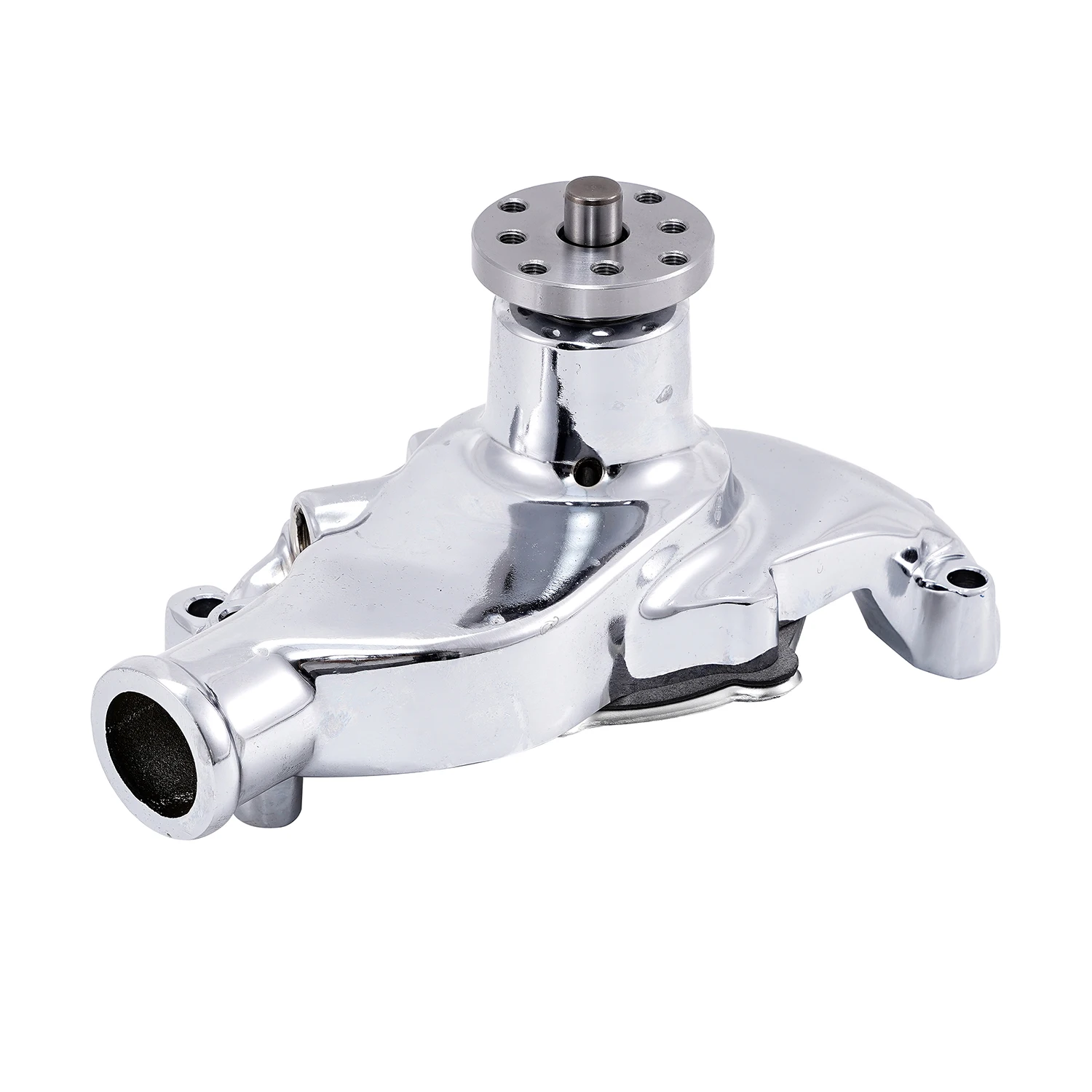 Small Block Chevy Short Water Pump for SBC 350 327 Chrome Aluminum SWP ...