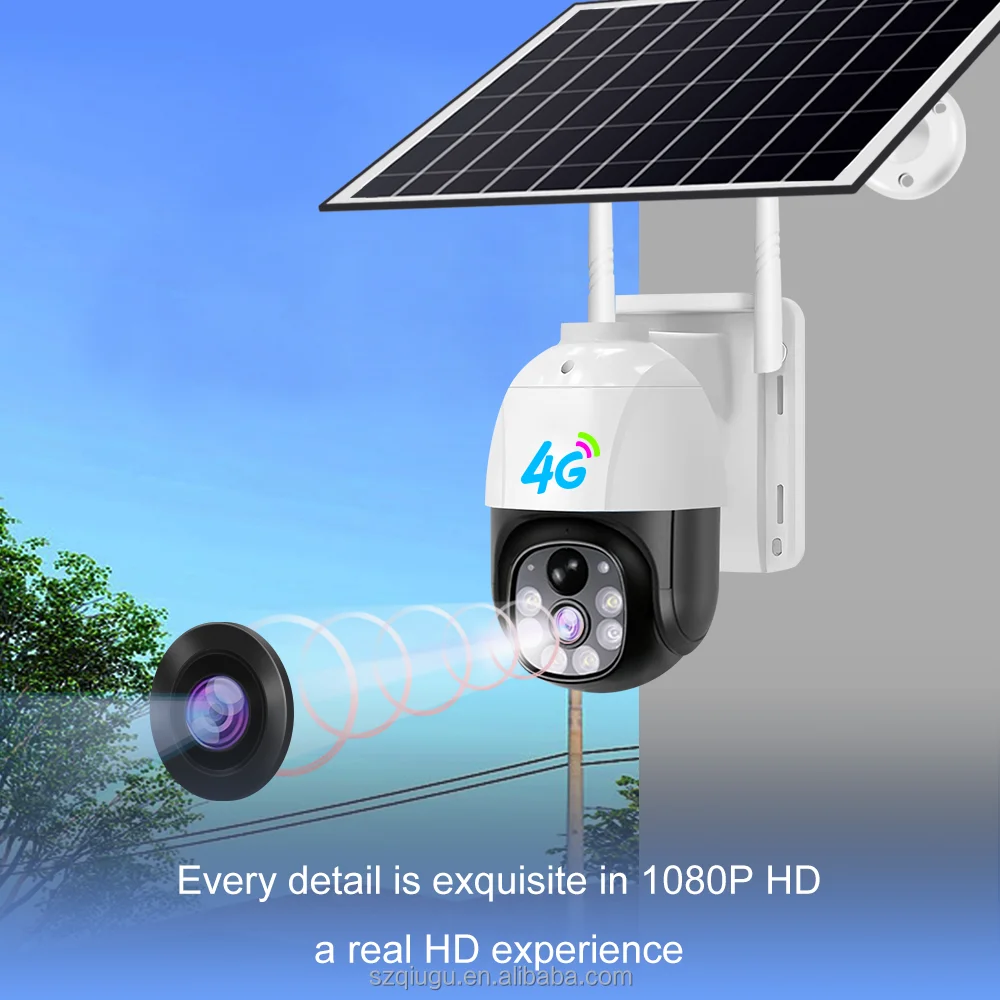 V380 Low Consumption Solar Powered P2P Wireless Battery Power Outdoor ...
