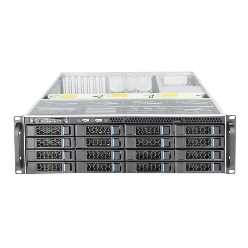 Hot Swappable 3U Rack Chassis with 16 Hard Drive Slots 560mm Length ...