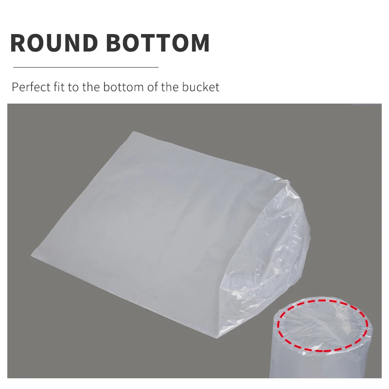 Transparent Plastic Ldpe Round Bottom Drum 5gallon Barrel Liners With ...