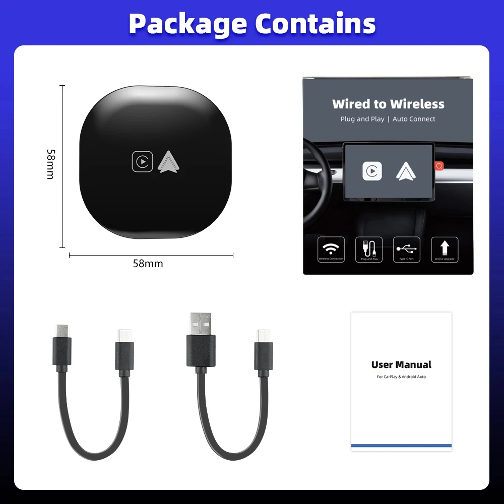 Carplay Ai Box - Wireless Carplay Android Auto Box