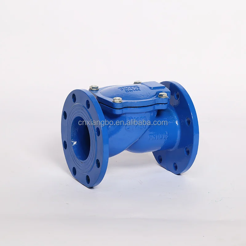 Rubber Flap Check Valve Flange Horizontal One-way Check Nodular Cast ...