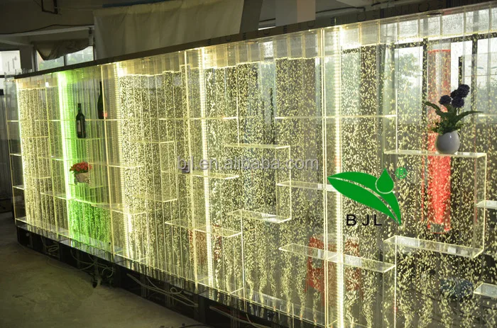 Modern Bar Furniture with LED Changing Acrylic Water Bubbles