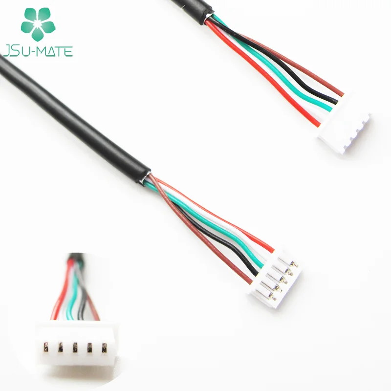 Custom Right/left Angle Micro USB 5 Pin Power Cable Assembly