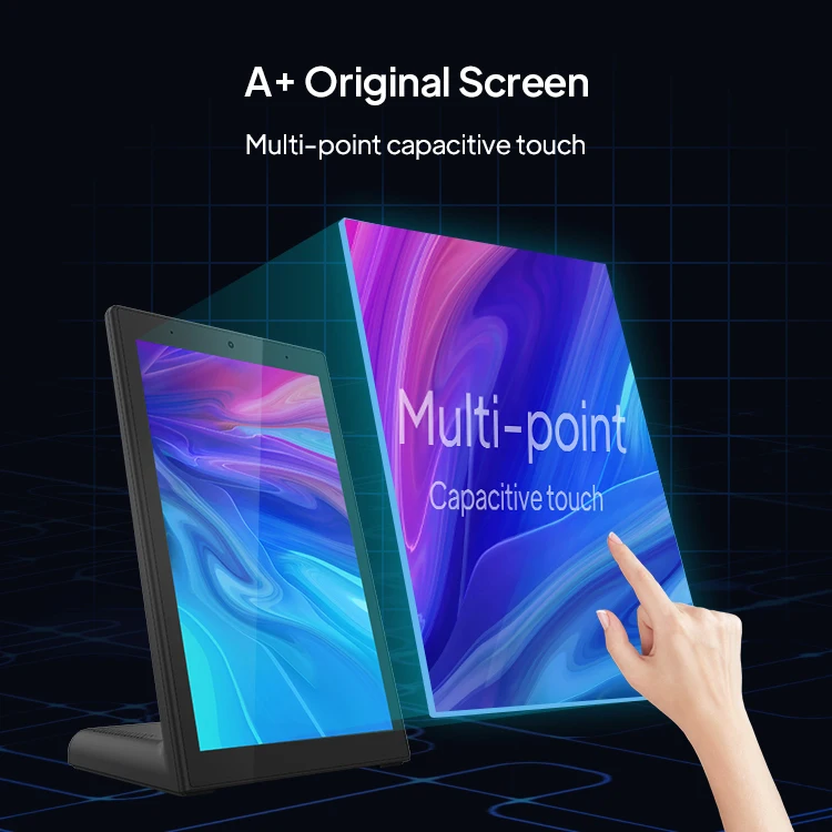 Free Standing Desktop L Shape Portrait Tablet 8 Inch Ips Touch Screen ...