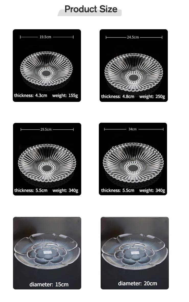 Wholesale Custom Clear Plastic Plate Creative Fruit-Stripped Design for ...