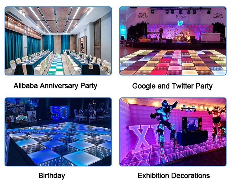 Wholesale Price Disco Wireless 3d Infinity Mirror LED Dance Floor