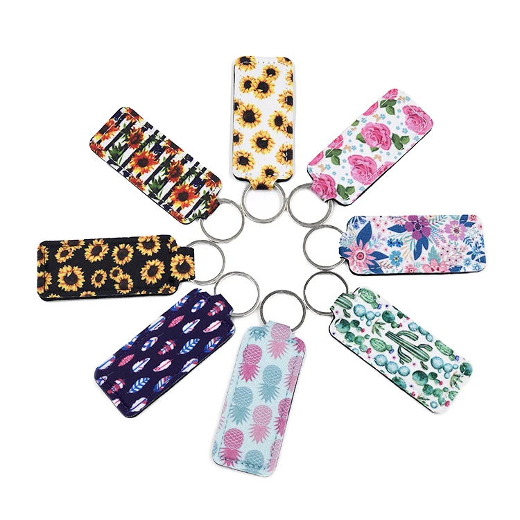 Neoprene Lipstick Holder Keychain - Fast Dispatch & Customizable